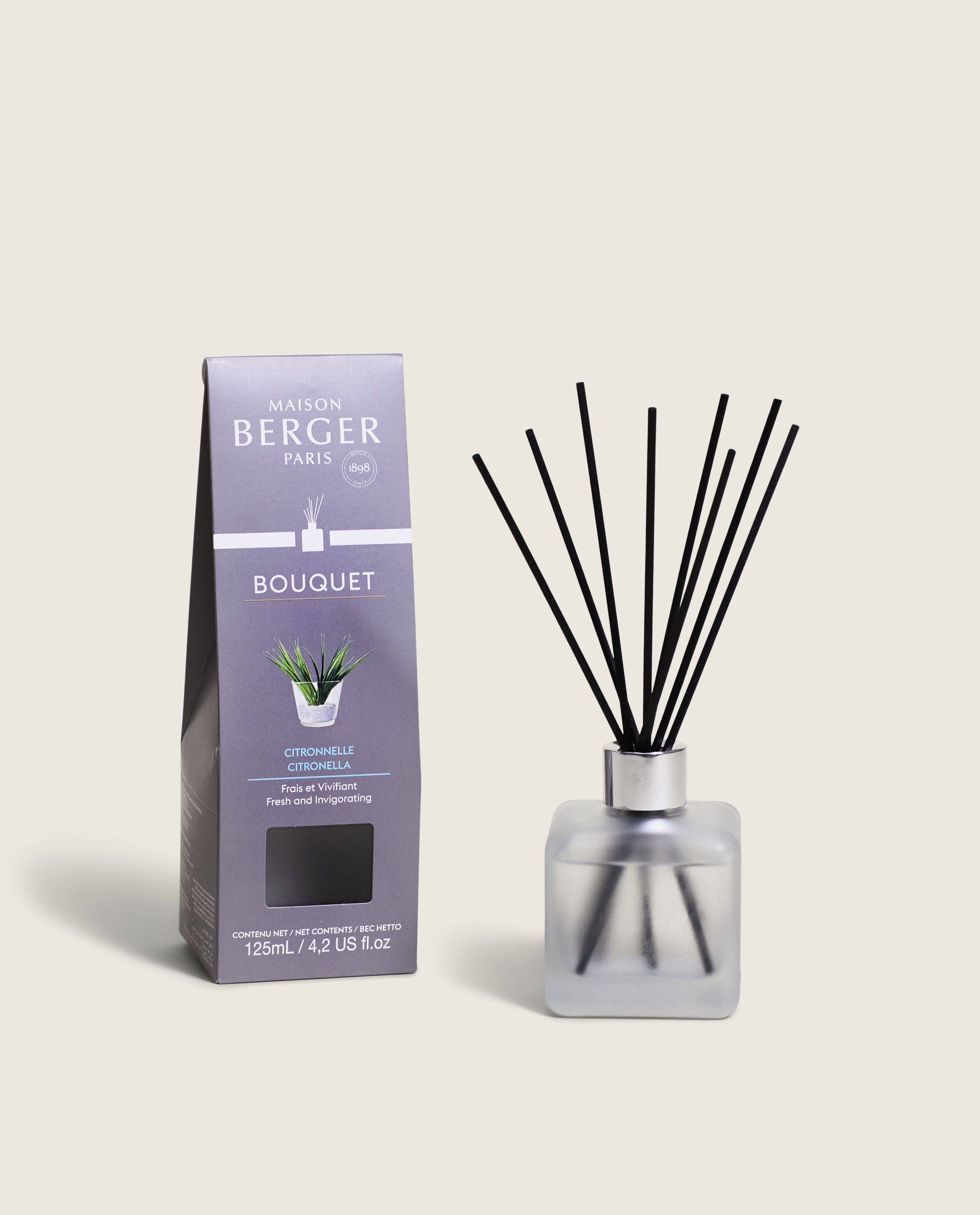 Citronella Pre-filled Cube Reed Diffuser – OFFICIAL LAMPE BERGER STORE USA - MAISON BERGER USA