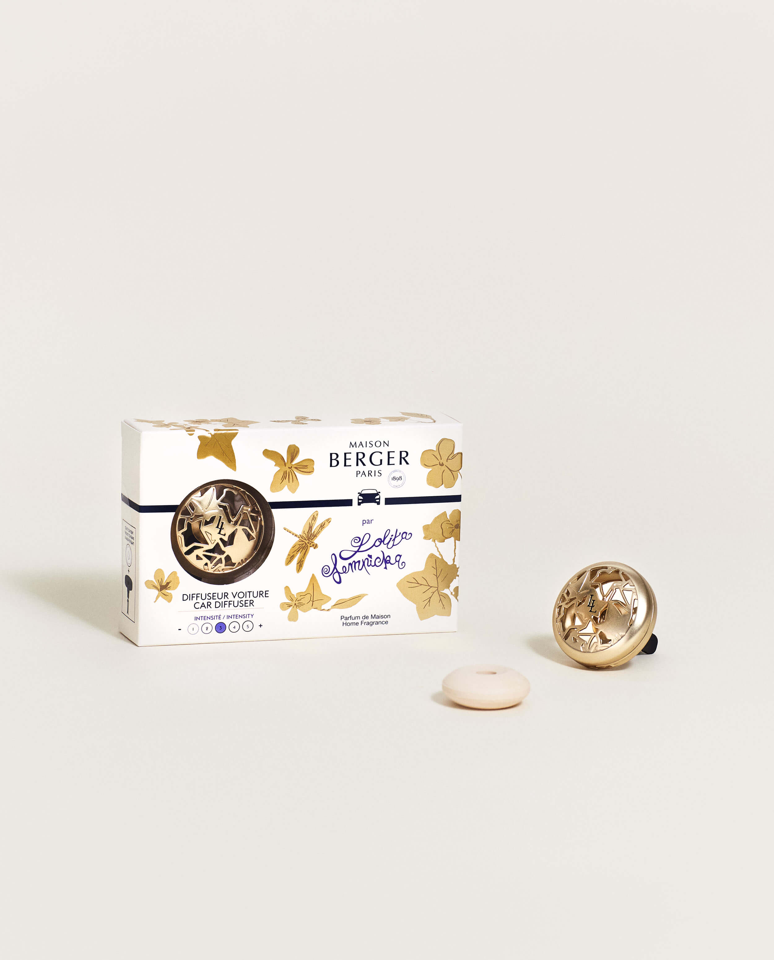 Lolita Lempicka Matte Gold Car Diffuser Kit – OFFICIAL LAMPE BERGER ...